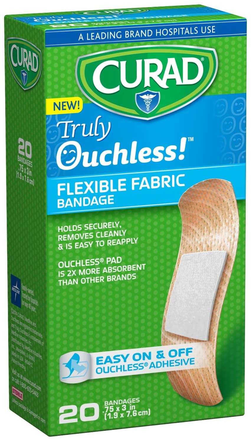 Curad® Truly Ouchless! Flexible Fabric Bandage 20ct. - Sona Shop