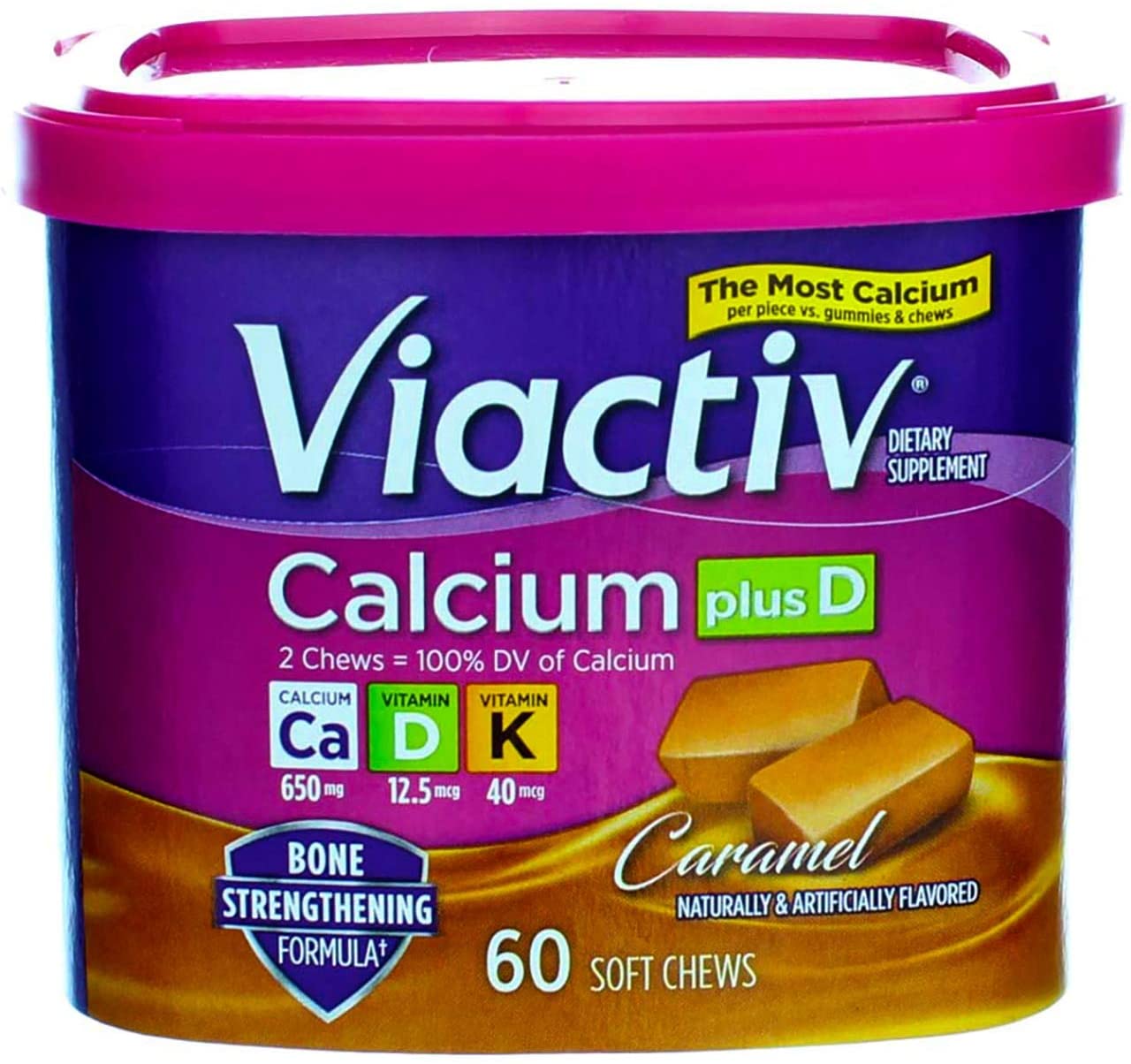 Viactiv® Calcium + Vitamin D Soft Chews 60ct. - Sona Shop