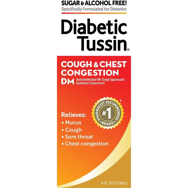 Diabetic Tussin® Cough and Chest Congestion DM Fluid - Sona Shop