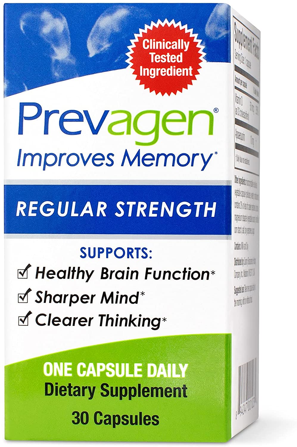 Prevagen Regular Strength 10 mg Capsules 30 ct. - Sona Shop