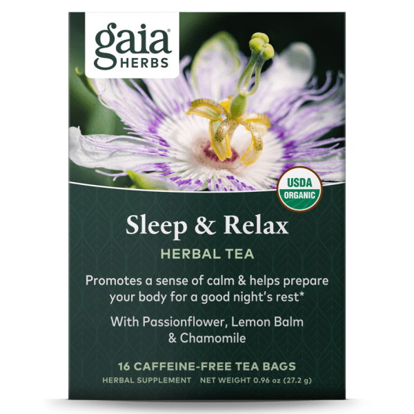Gaia® Herbs Sleep & Relax Herbal Tea 16ct. - Sona Shop